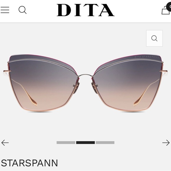DITA | Accessories | Dita Starspann Sunglasses Rose Gold Frame Grey To ...